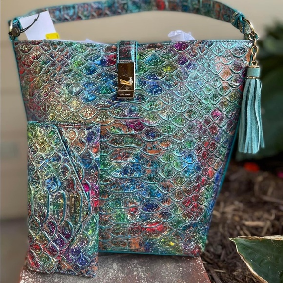 Brahmin | Bags | Brahmin Shira Frisky Montego And Matching Wallet ...